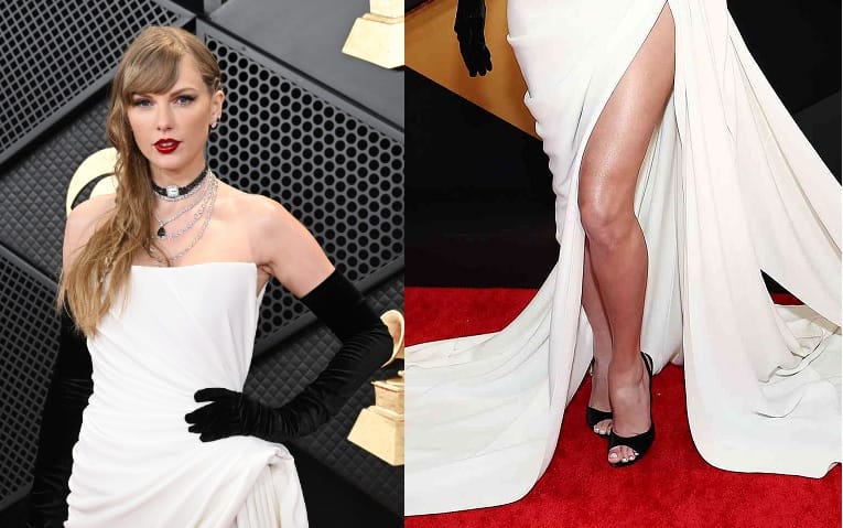 Taylor Swift Floats Across Stage in Pastel Purple Ballet Flats During ...