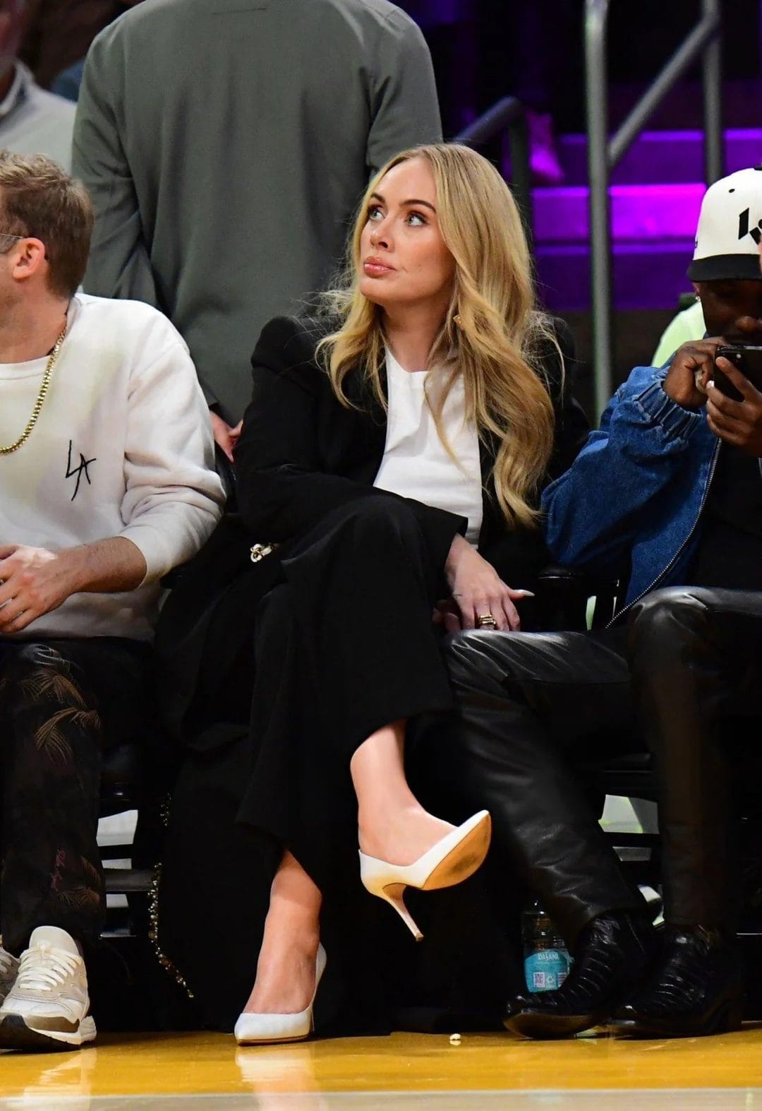 Adele Proves White Heels are a Warm Weather Must-Have - Heels News