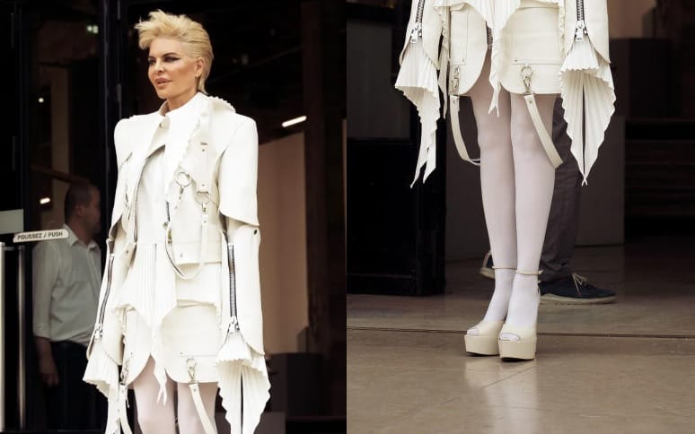 White Heat: Lisa Rinna's Futuristic Fusion at Paris Couture Week ...