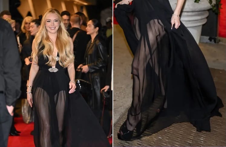 The Transparent Truth: Lindsay Lohan's Sheer Genius on the Red Carpet ...