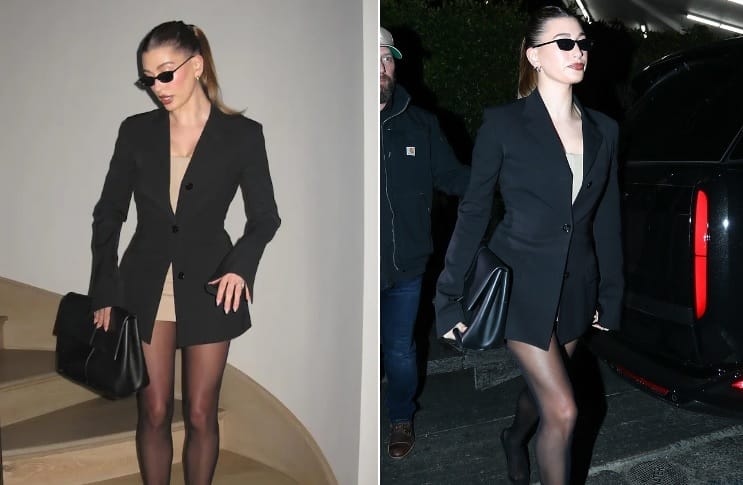 Naked Ambition: Hailey Bieber Redefines Evening Elegance - Heels News